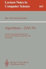 Algorithms - ESA '94: Second Annual European Symposium, Utrecht, The ...