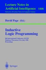 Inductive Logic Programming: 8th International Conference, ILP-98, Madison, Wisconsin, USA, July ...