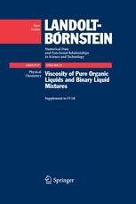 Viscosity of Pure Organic Liquids and Binary Liquid Mixtures | SpringerLink