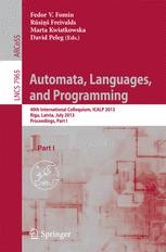 Automata, Languages, and Programming: 40th International Colloquium ...