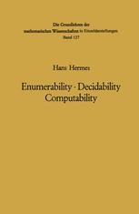 Enumerability · Decidability Computability: An Introduction to the Theory of Recursive Functions ...