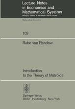 Introduction to the Theory of Matroids | SpringerLink