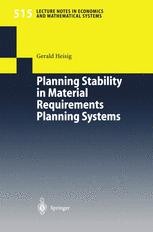 Planning Stability in Material Requirements Planning Systems | Springer ...
