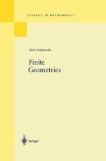 Finite Geometries: Reprint of the 1968 Edition | SpringerLink