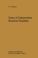 Sums of Independent Random Variables | SpringerLink