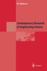 Contemporary Research in Engineering Science | SpringerLink