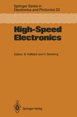 High-Speed Electronics: Basic Physical Phenomena and Device Principles ...