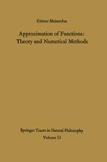 Approximation of Functions: Theory and Numerical Methods | SpringerLink