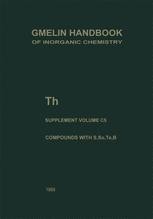 Th Thorium: Compounds with S, Se, Te and B | SpringerLink
