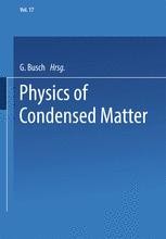 Physics of Condensed Matter | Springer Nature Link (formerly SpringerLink)