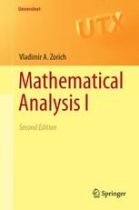 Mathematical Analysis I | SpringerLink