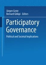 Participatory Governance: Political and Societal Implications ...