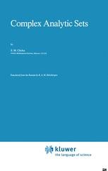 Complex Analytic Sets | Springer Nature Link (formerly SpringerLink)
