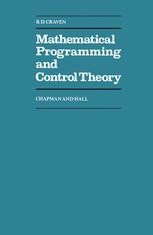 Mathematical Programming and Control Theory | SpringerLink
