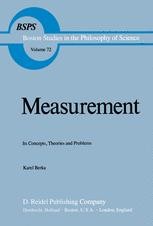 Measurement: Its Concepts, Theories and Problems | Springer Nature Link ...