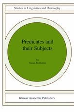 Predicates and Their Subjects | SpringerLink