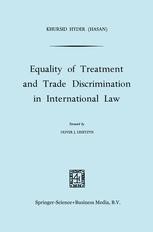 Equality of Treatment and Trade Discrimination in International Law ...