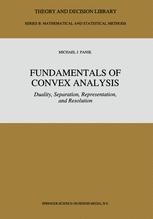 Fundamentals of Convex Analysis: Duality, Separation, Representation ...
