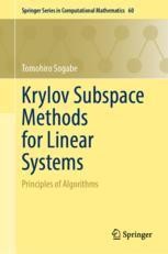 Krylov Subspace Methods for Linear Systems: Principles of Algorithms | SpringerLink