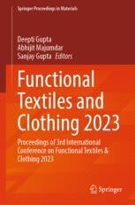Functional Textiles and Clothing 2023: Proceedings of 3rd International ...
