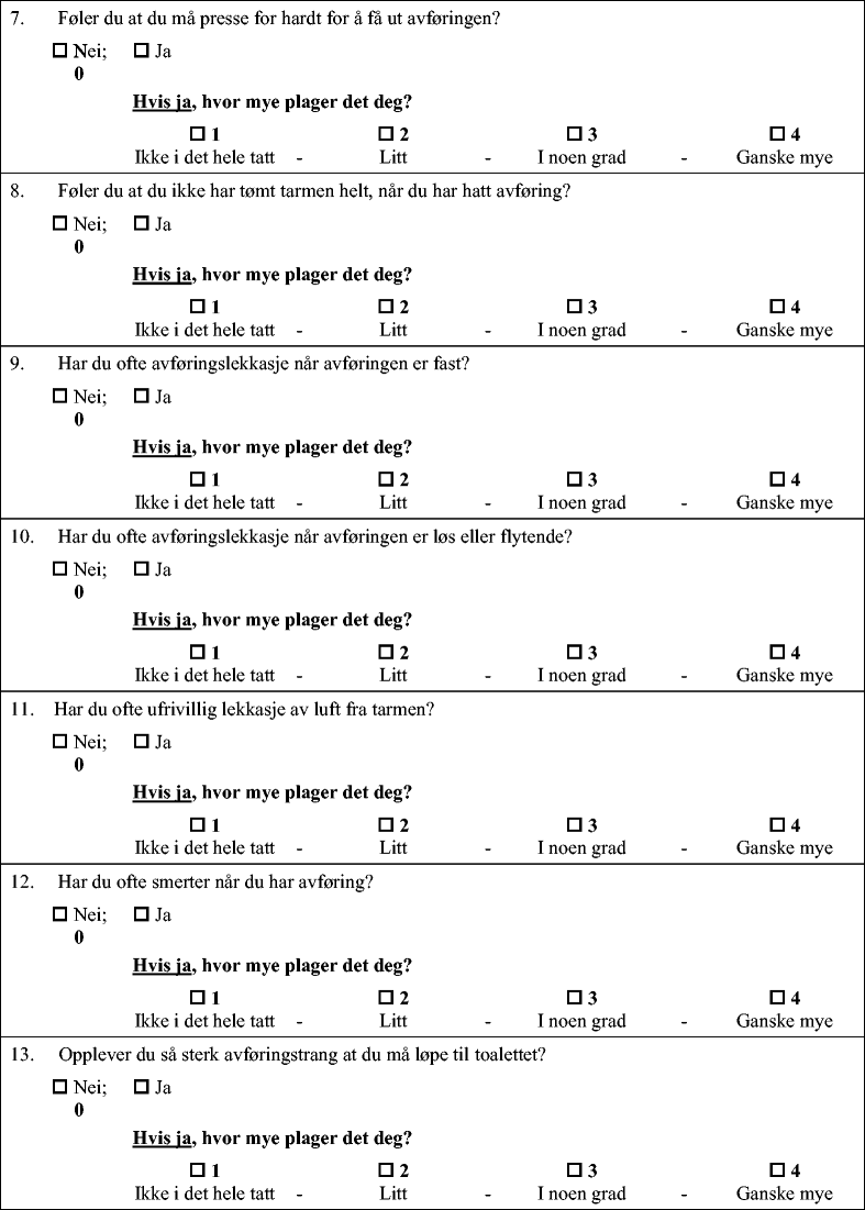 Norwegian translation, and validation, of the Pelvic Floor Distress ...