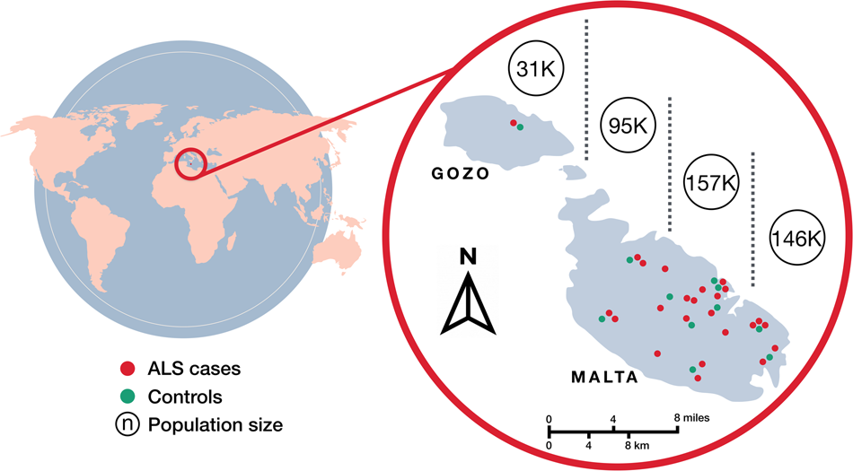 Malta Population Map