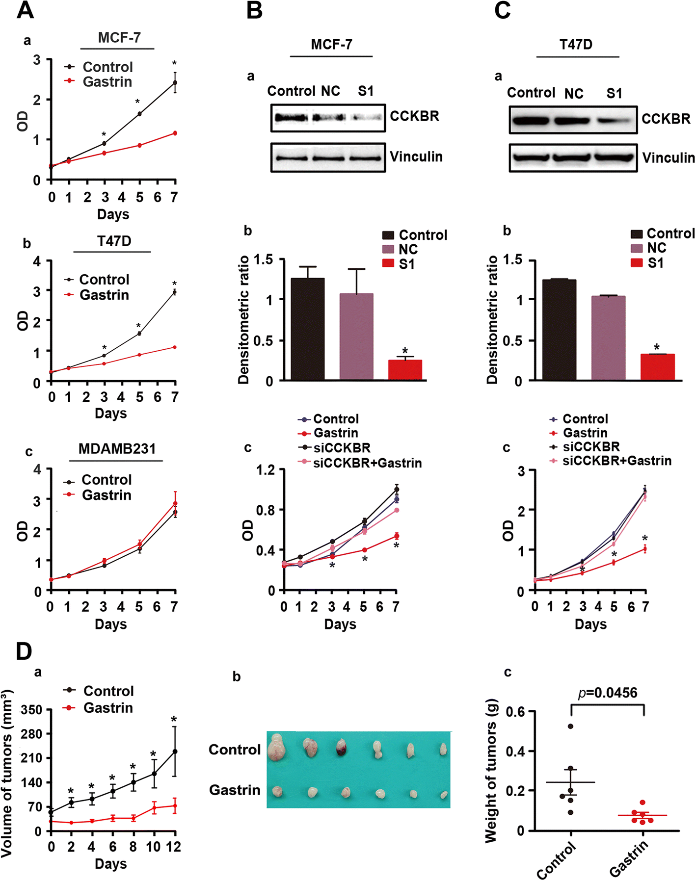 Low serum gastrin associated with ER+ breast cancer development via ...