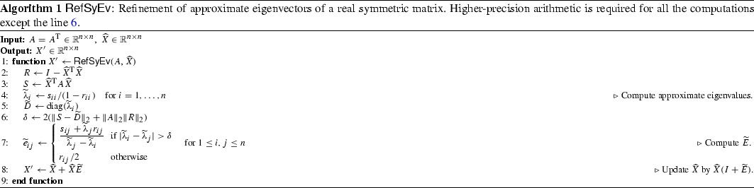 Iterative refinement for symmetric eigenvalue decomposition | SpringerLink