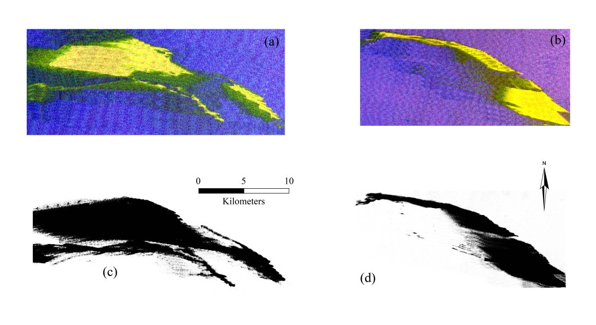 Development of band ratioing algorithms and neural networks to detection of oil spills using ...