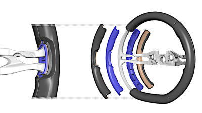 Yanfeng Click-Rim: Lenkräder einfach mit klippbaren Halbschalen ...