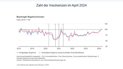Mehr Unternehmen gehen Pleite | springerprofessional.de