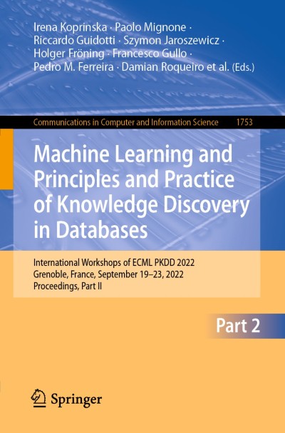 Machine Learning and Principles and Practice of Knowledge Discovery in ...
