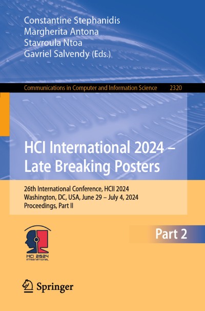 HCI International 2024 – Late Breaking Posters | springerprofessional.de
