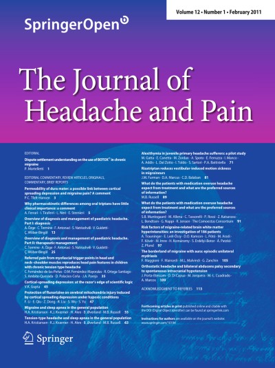 Overview of diagnosis and management of paediatric headache. Part I ...