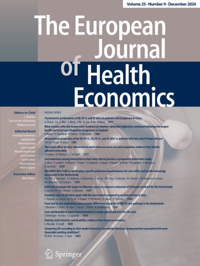 The European Journal of Health Economics 6/2025 | springermedicine.com