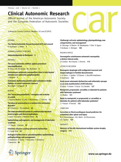 Infectious diseases causing autonomic dysfunction | springermedicine.com