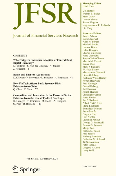Journal of Financial Services Research 1/2025 | springerprofessional.de
