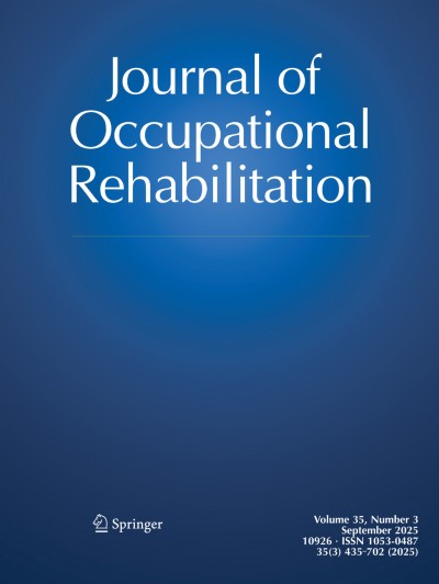 Journal of Occupational Rehabilitation | springermedicine.com