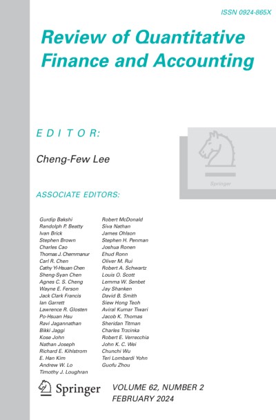 Review of Quantitative Finance and Accounting 3/2025 ...