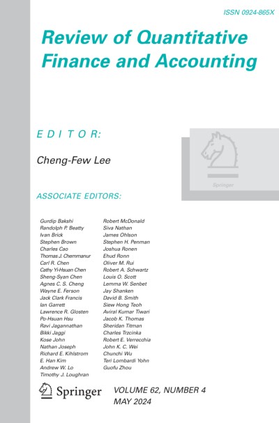 Review of Quantitative Finance and Accounting 4/2025 ...