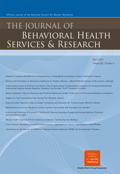 The Journal of Behavioral Health Services & Research | springermedicine.com