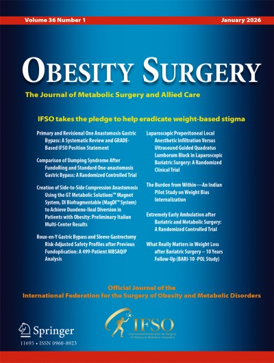 Obesity | Long-Term Outcomes of One Anastomosis Gastric Bypass: A ...