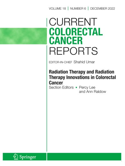 Oncology | Current Colorectal Cancer Reports | springermedicine.com