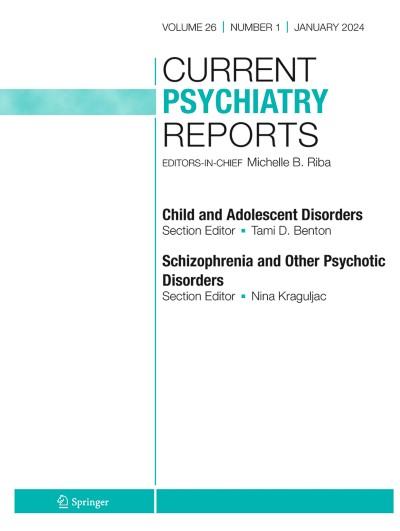 Current Psychiatry Reports 1/2024 | springermedicine.com
