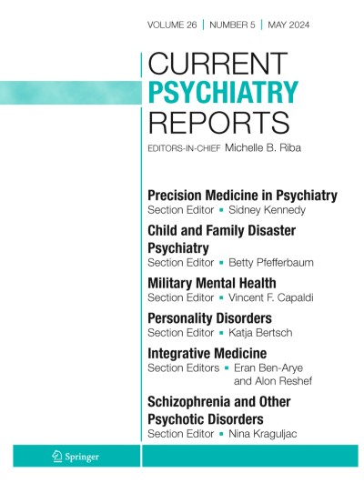 Current Psychiatry Reports 7/2024 | springermedicine.com