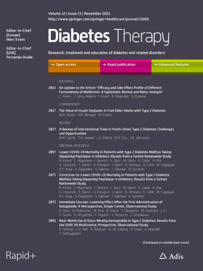Diabetes Therapy 11/2021 | springermedicine.com