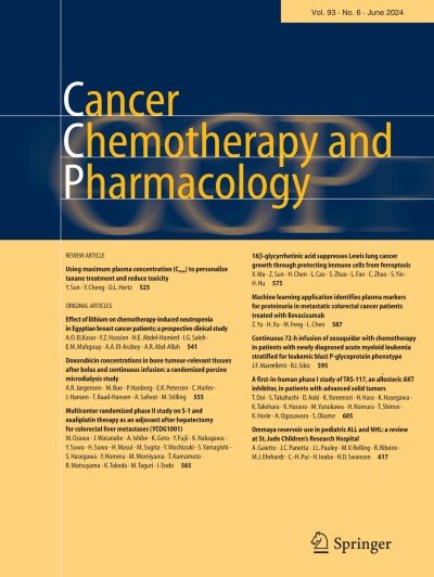 Oncology | Cancer Chemotherapy and Pharmacology | springermedicine.com