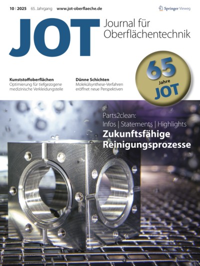 JOT Journal für Oberflächentechnik | springerprofessional.de