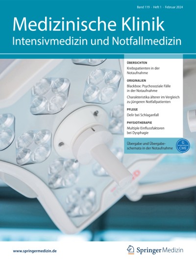 Medizinische Klinik - Intensivmedizin und Notfallmedizin 8/2024 | springermedizin.de