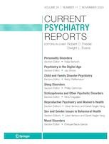 Current Psychiatry Reports 11/2023 | springermedicine.com